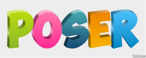 Poser Text Generator Textstudio