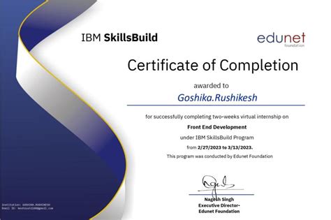 Rushikesh Goshika On Linkedin Attended 2 Weeks Virtual Internship On