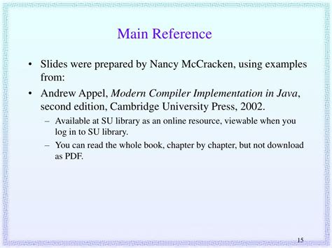 Ppt Compiler Design 18 Object Oriented Semantic Analysis Symbol