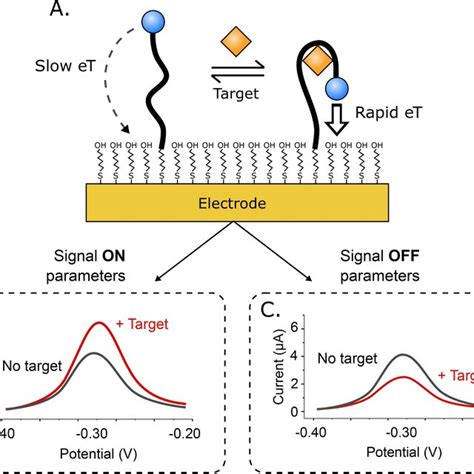 A Signal Generation In Electrochemical Aptamer Based Eab Sensors Download Scientific