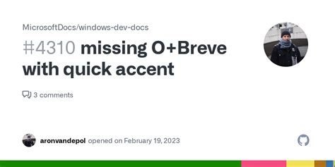 Missing O Breve With Quick Accent Issue 4310 MicrosoftDocs Windows