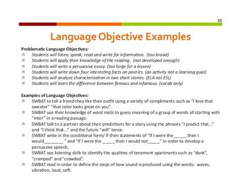 17 Best Images About Content And Language Objectives On Pinterest