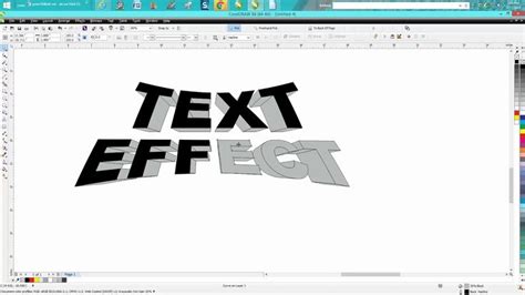 Corel Draw Tips Tricks Text Effect Text Effects Text Lettering