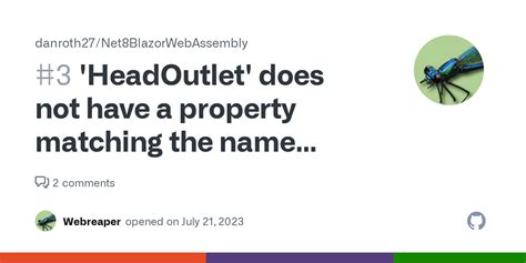 Headoutlet Does Not Have A Property Matching The Name Rendermode