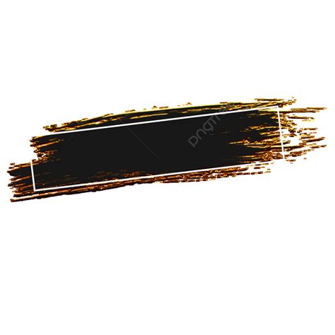 Title Frame Label Banner Dry Brush Stroke Label Banner Brush Brush