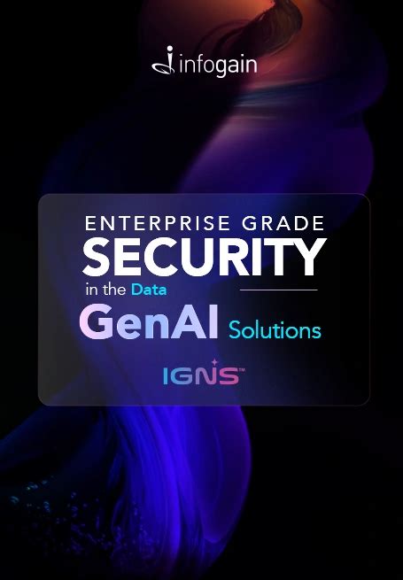 Data Security For Genai Solutions Whitepaper Infogain