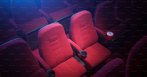 컵 홀더와 팝콘이 있는 빨간 좌석이 줄지어 있는 텅 빈 어두운 영화관의 탑 뷰 엔터테인먼트의 개념입니다 3d 렌더링 톤 이미지 사진 Unsplash의 의자 이미지