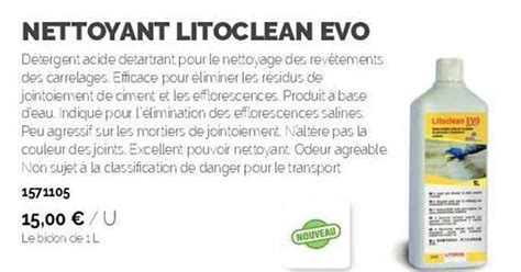 Promo Nettoyant Litoclean Evo chez Doras - iCatalogue.fr