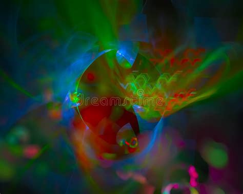 Abstract Digital Fractal Dream Effect Design Curve Party Card Stock