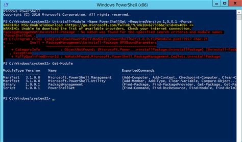 Issue With Uninstall Module In Powershell Microsoft Community Hub
