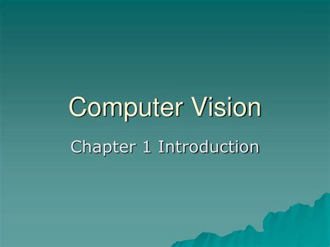 PPT Computer Vision PowerPoint Presentation Free Download ID 9207865