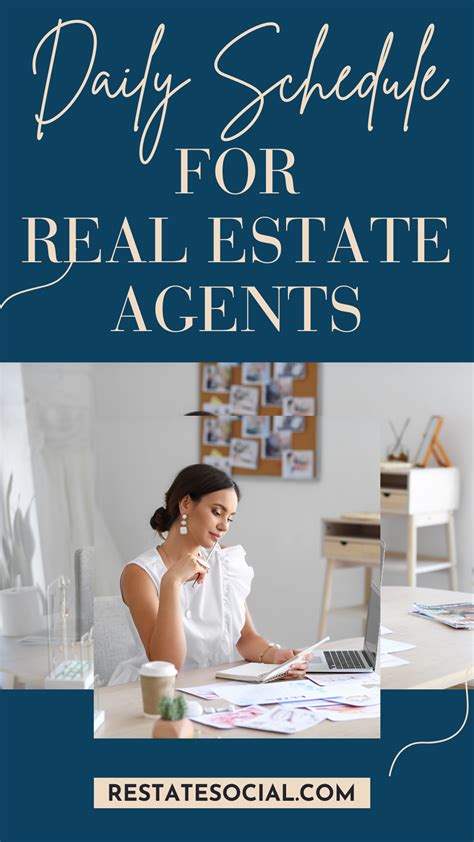Daily Schedule For Real Estate Agents A Daily Routine For Real Estate
