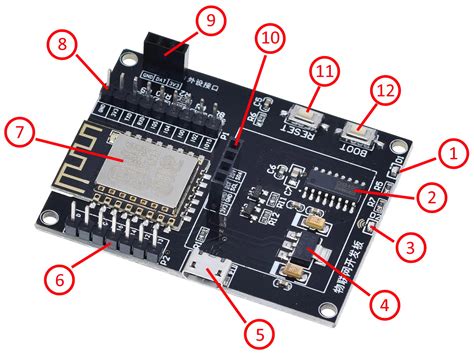 Scheda Di Sviluppo Con Esp12f Lettura Dht11 Adrirobotit