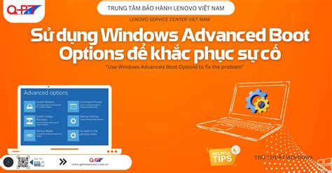 Cách Sử Dụng Windows Advanced Boot Options để Khắc Phục Sự Cố Lenovo Service Center