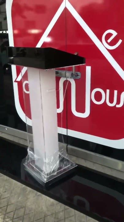 아크릴단상 주문 제작 사회대 경북영천실내체육관 Youtube