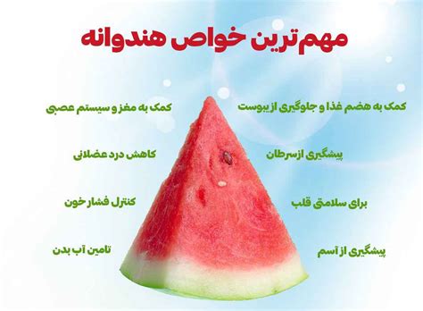خواص هندوانه 8 خاصیت شگفت انگیز علمی اثبات شده کلینیک سلامتی