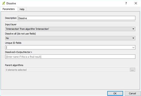Usage Of QGIS Dissolve Geoalgorithm In QGIS Graphical Modeler LTR Geographic