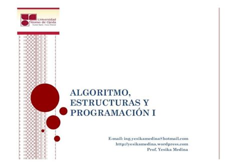Pdf Algoritmo Estructuras Y ProgramaciÓn Ialgoritmos Y Diagramas