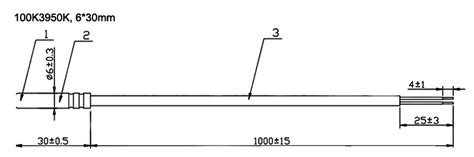 Ntc Temperature Sensor Probe 10kΩ 100kΩ