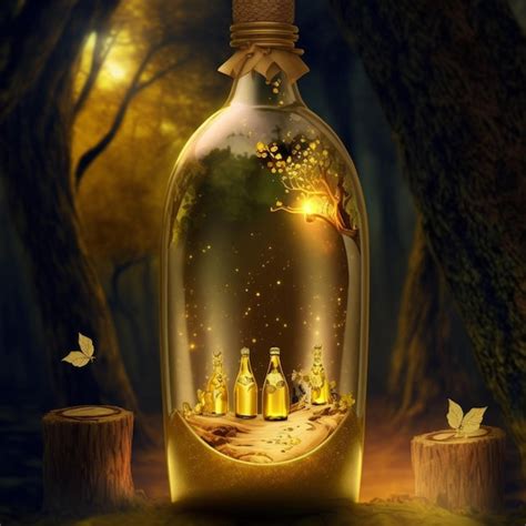 Premium Ai Image There Is A Bottle With A Nativity Scene Inside Of It