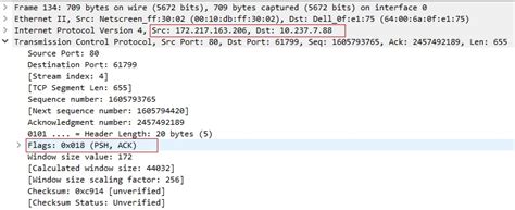 Solved Decode A Tcp Segment In A Wireshark Capture In This Chapter You 1 Answer