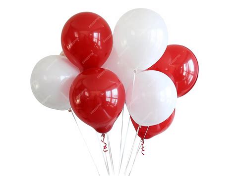 Personalized Individual Balloons White Background Premium Ai