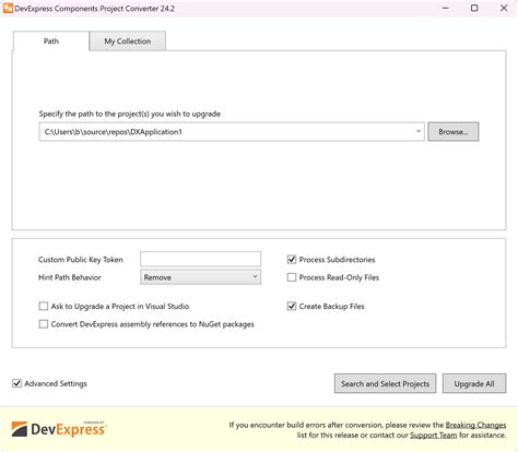DevExpress Project Converter Update References In Your Project General Information