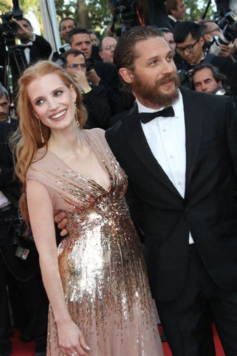 Tom Hardy And Jessica Chastain At Event Of Os Infratores Tom Hardy