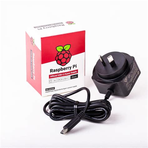 Original Raspberry Pi 15w Usb C Power Supply Au Plug Replacement Laptop