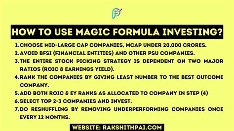 magic formula investing meaning features and benefits explained