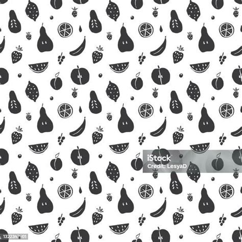 과일 원활한 패턴 육즙 과일 사과 배 딸기 오렌지 슬라이스 복숭아 매실 바나나 수박 파파야 포도 레몬과 딸기 배경 벡터