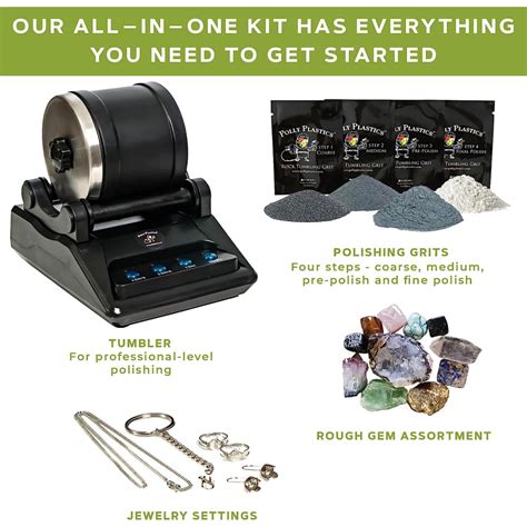Rock Tumbler Starter Kit Polly Plastics
