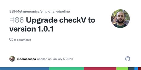 Upgrade Checkv To Version 1 0 1 · Issue 86 · Ebi Metagenomics Emg Viral Pipeline · Github