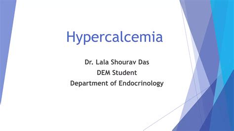 Hypercalcemia Ppt