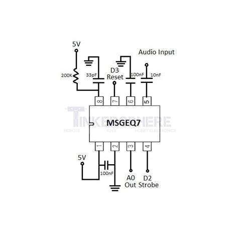 4 99 msgeq7 graphic equalizer display filter tinkersphere