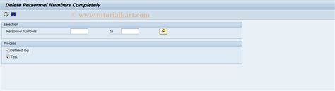 PC M DELP SAP Tcode Delete Pernr Completely