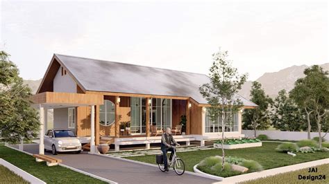 บ้านชั้นเดียวยกพื้นต่ำ แนวคิดบ้านไทยญี่ปุ่นร่วมสมัย เรียบง่ายน่าผ่อนคลาย