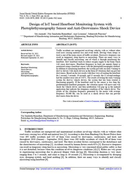 Design Of Iot Based Heartbeat Monitoring Shock Device Jiteki