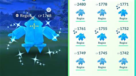 Get Lots Of Shiny Regice In Pokemon Go Youtube