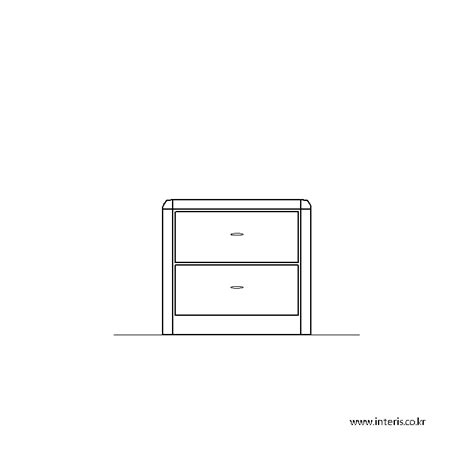수납장사이드테이블 입면 F Fa Ea018 Library Magnicad Cad Block Free Download