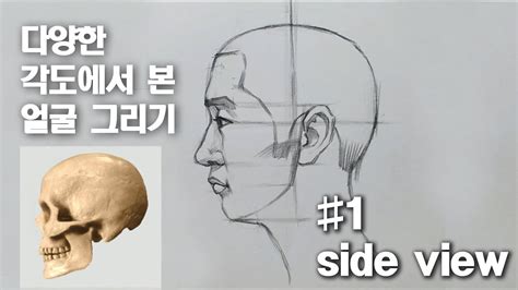 얼굴의 옆모습 그리는 방법옆모습의 비례인물화다양한각도의 얼굴 Youtube