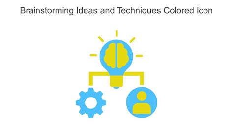 Brainstorming Ideas And Techniques Colored Icon In Powerpoint Pptx Png And Editable Eps Format