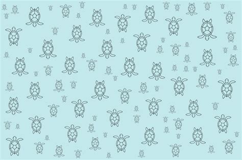 Premium Vector Turtle Pattern Design Premium Vector Turtle Pattern Design