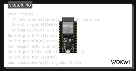 String Wokwi Esp32 Stm32 Arduino Simulator
