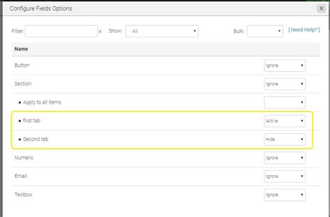 Can I Create A Condition To Show Hide My Section Tabs