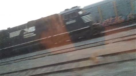 Ns Ab10 Norfolk Southern Mixed Freight Train In Woodlawn Alabama Youtube