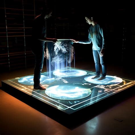 Premium Photo Photo Persons Hand Touching Computer Keyboard With Colorful Lights In The