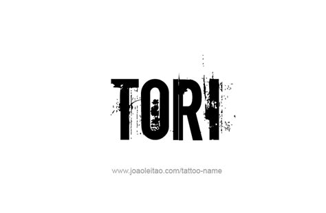 Tori Name In Cursive