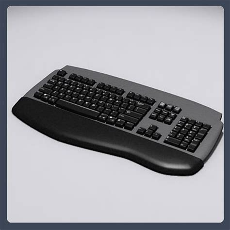 3d model wireless computer keyboard