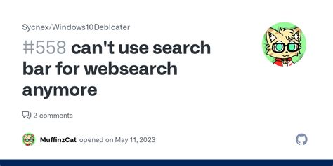 Can T Use Search Bar For Websearch Anymore Issue 558 Sycnex Windows10Debloater GitHub